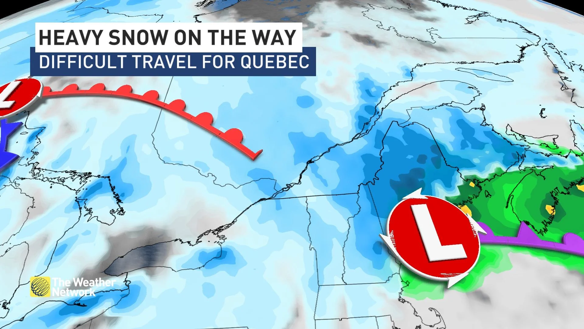 Major travel issues likely as significant snow looms for Quebec - The ...