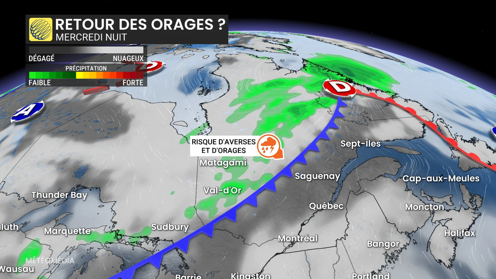 Risque d'orages au Québec : ça reprend cette semaine - MétéoMédia