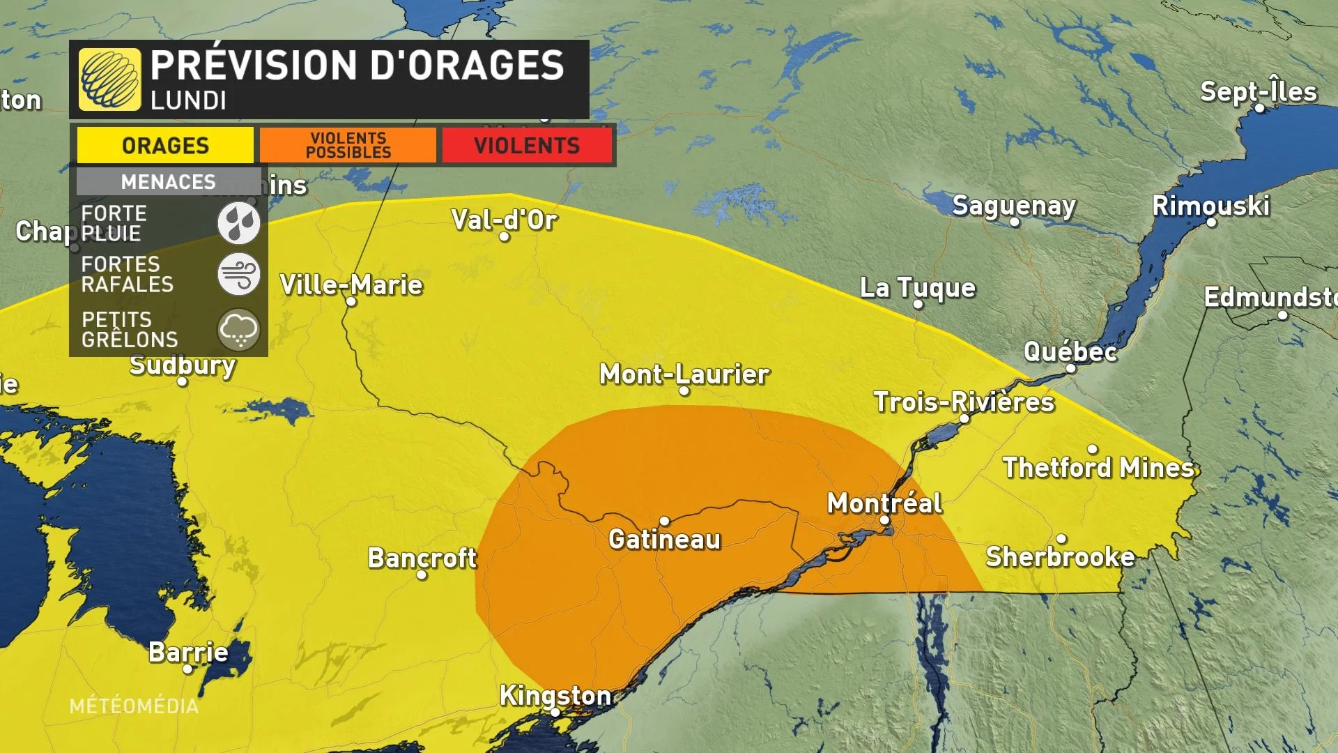 Orages violents : le potentiel est bien présent aujourd'hui - MétéoMédia