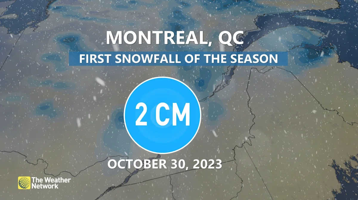 Snow before frost? A first for Montreal in more than 70 years - The ...