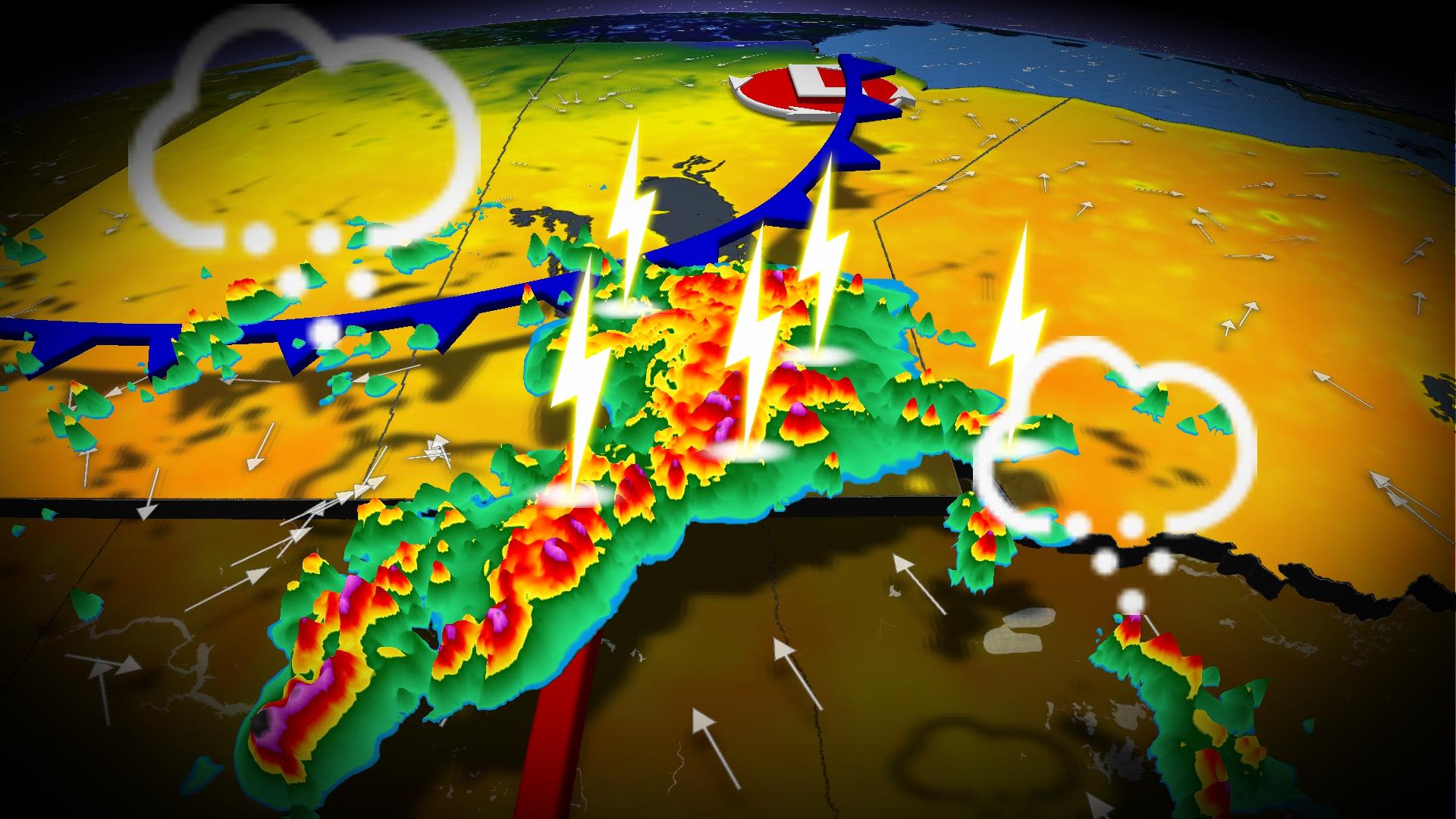 Forecasters eyeing severe weather setup on eastern Prairies Sunday ...