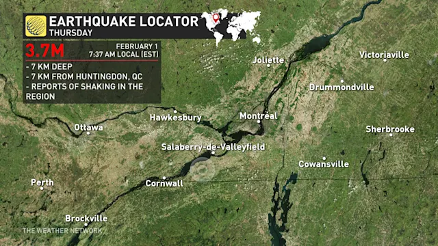 3.7 magnitude earthquake hits southern Quebec, shaking felt in Ontario ...