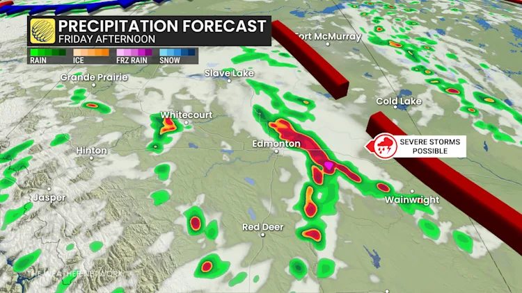 Severe storms threaten large hail in Alberta on Friday - The Weather ...