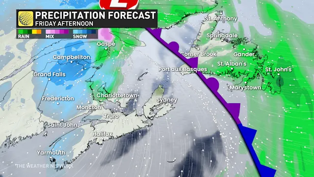 Atlantic Canada on alert with 75+ mm of rain targeting parts of the ...