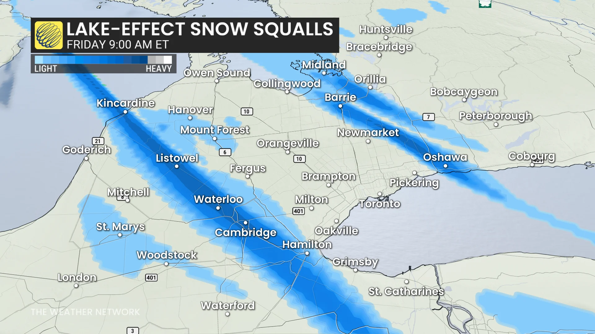 Severe lake-effect snow event to bring 30-50+ cm to southern Ontario ...