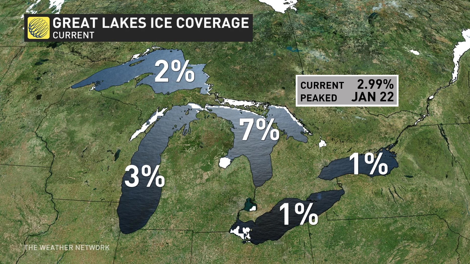 Record warmth melts Great Lakes ice to historic February lows - The ...