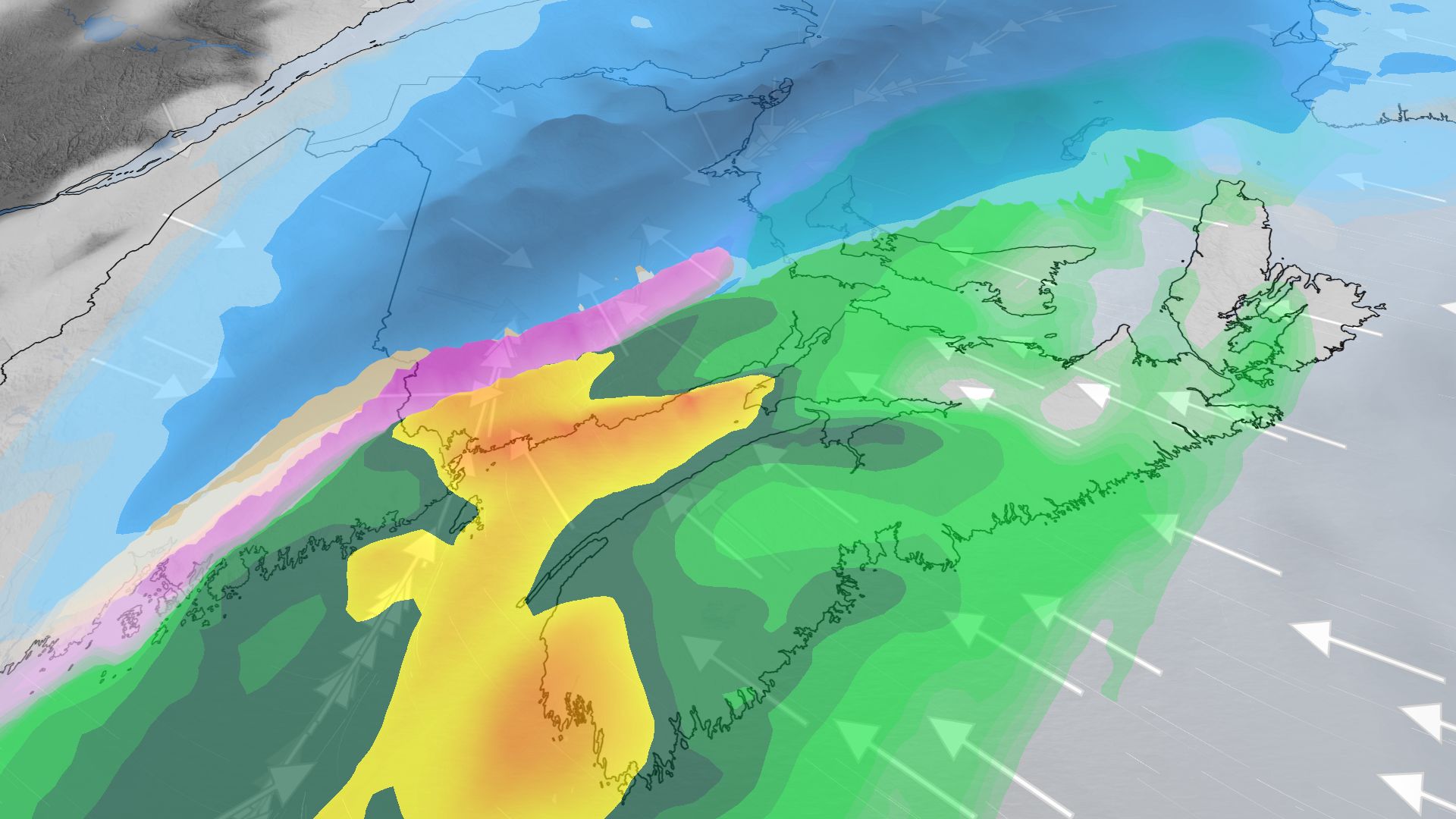 Dynamic storm to blanket Maritimes with snow, ice, soaking rains - The Weather Network