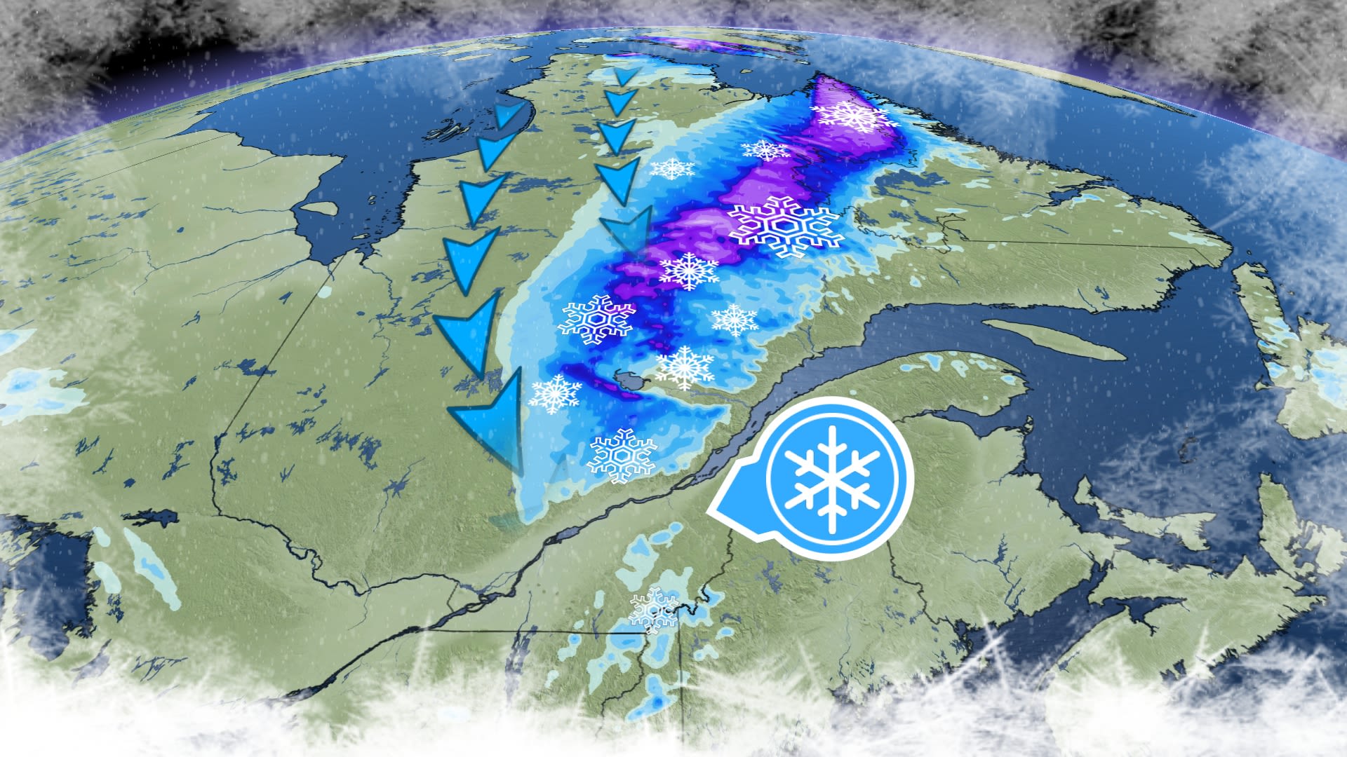 Retour du froid et de la neige jusqu'au sud du Québec - MétéoMédia