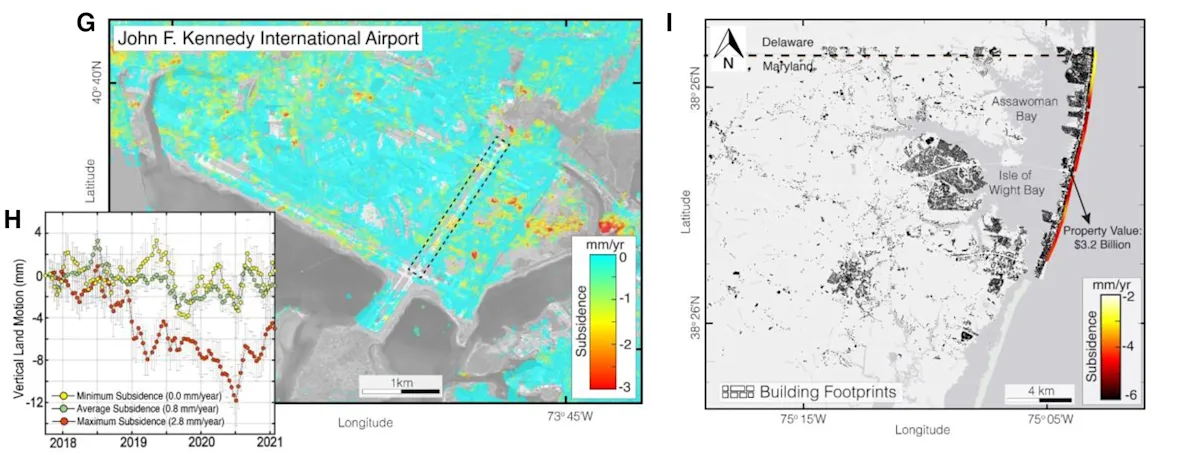 Millions at risk as land sinks beneath major coastal cities, study ...