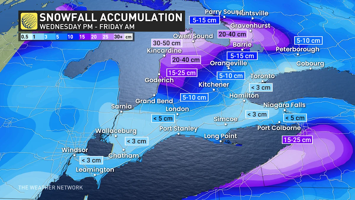 Another major lake-effect snow squall event threatens 20-40 cm in ...