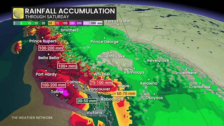Strong fall storm hits B.C. and threatens outages, travel impacts - The ...
