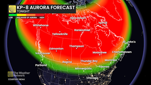 Bright auroras to shine over Canada after solar storm impact - The ...