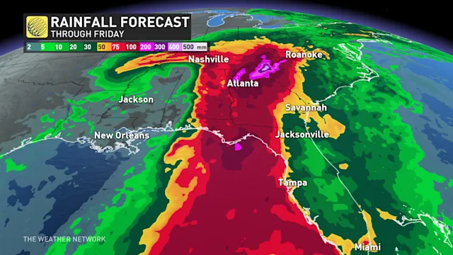 ‘Catastrophic’ Hurricane Helene makes landfall in Florida - The Weather ...
