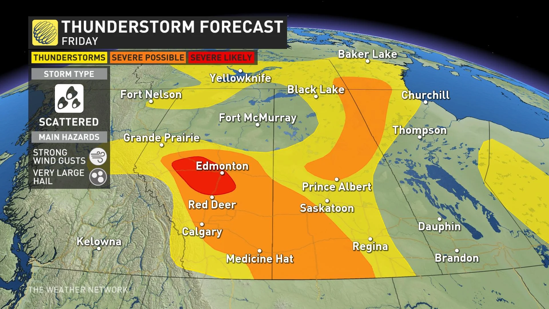 Severe storms continue across Alberta on Friday evening - The Weather ...