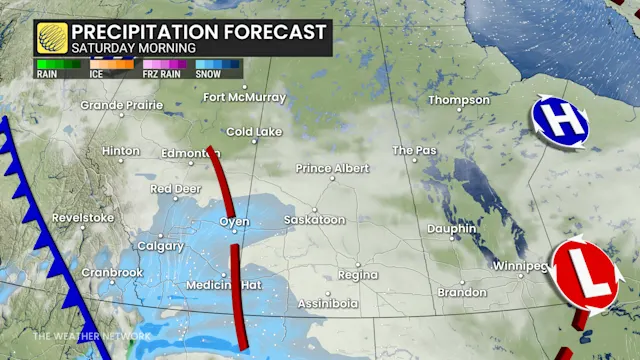 Late-season snow targets Alberta and Saskatchewan, with 10-20+ cm ...