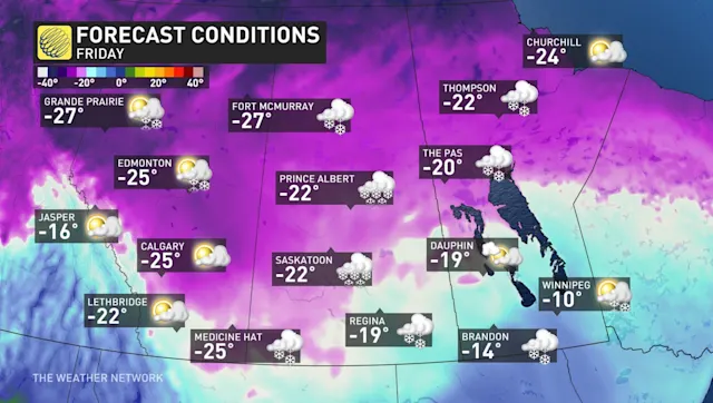 Prairies: Record lows set as dangerous wind chills continue - The ...