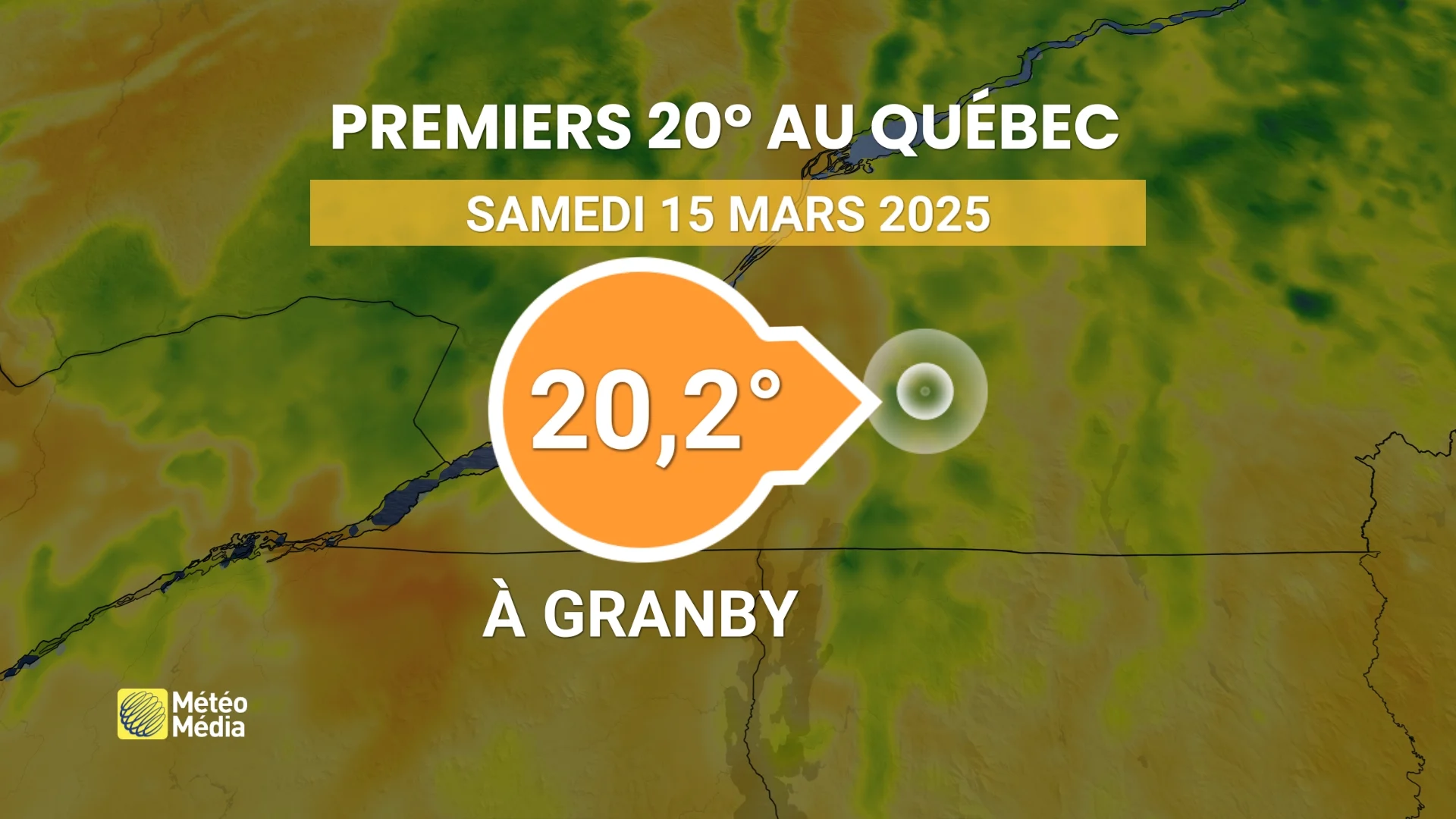 Premier 20 °C au Québec : l'honneur revient à cette ville - MétéoMédia