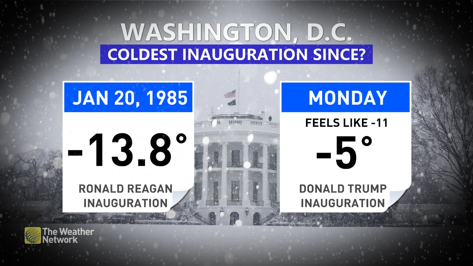 Bitter cold to force Trump’s inauguration indoors, first since 1985 ...