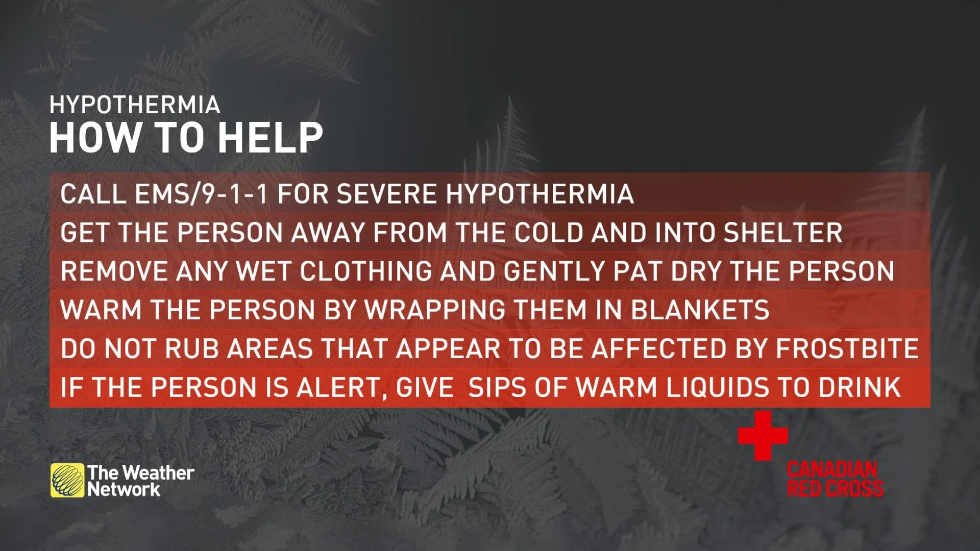 Red Cross: Beware of cold-related emergencies. How to stay safe during ...