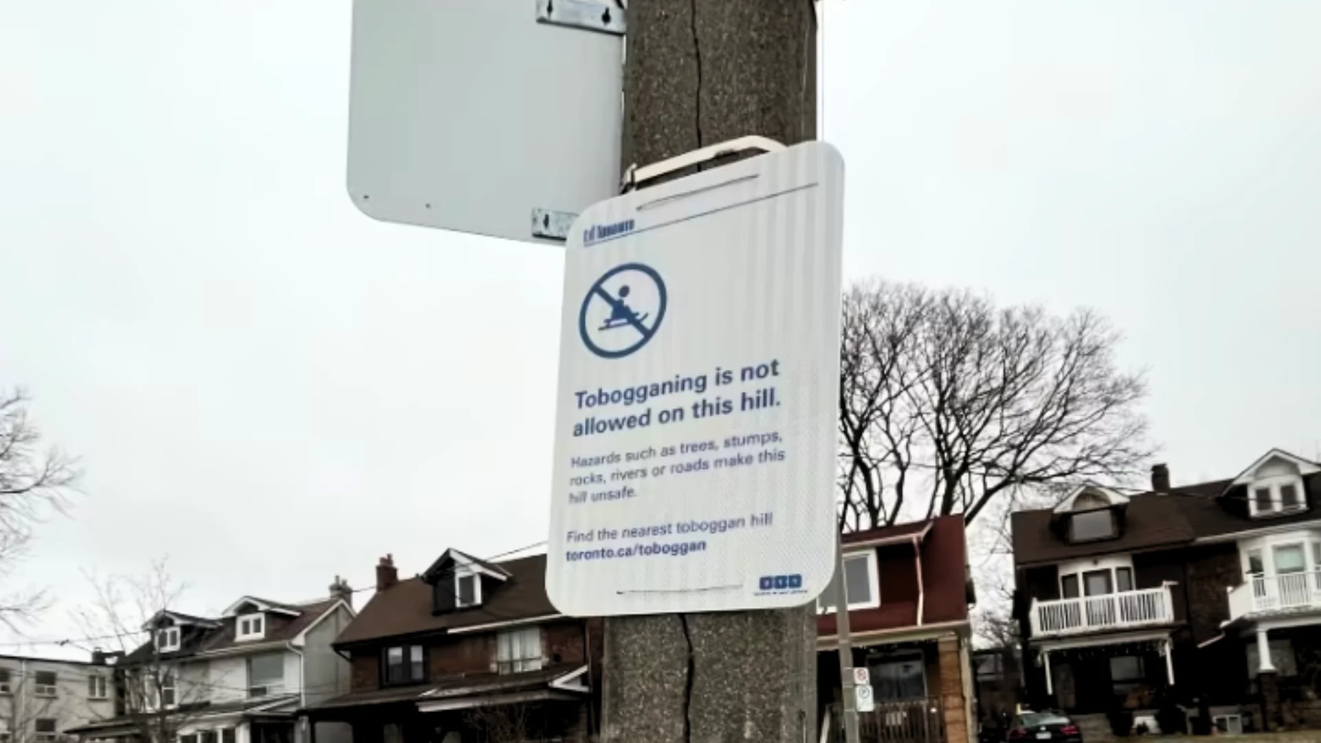 Toronto bans tobogganing at 45 hills across city, councillor unhappy ...