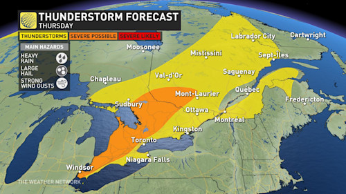 Uncomfortable humidity, heat stifle Ontario's air, fuels storm threat ...