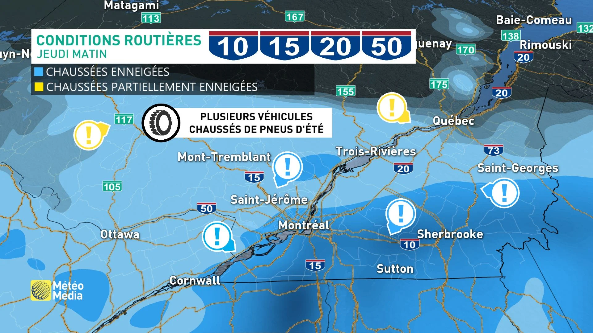 Montréal : une tempête rare qui va perturber l'heure de pointe - MétéoMédia