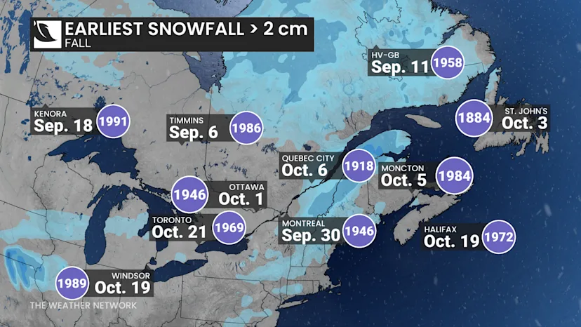 Ready or not, October snows can and will fall across Canada - The ...