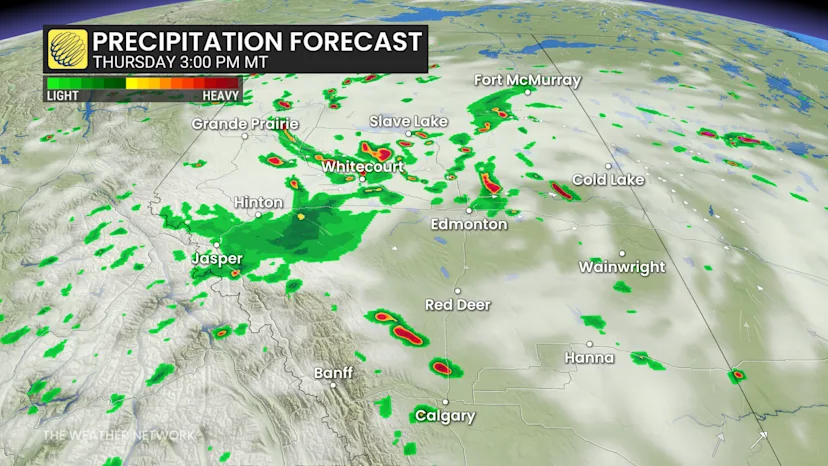 Severe storms locks onto Edmonton as Alberta braces for days of heavy ...