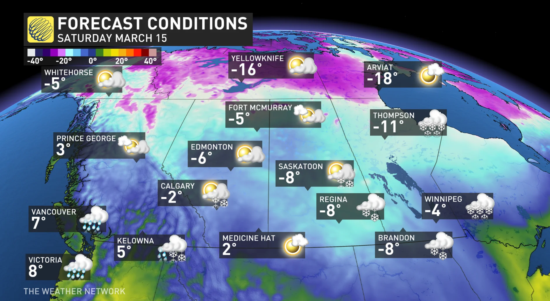 Spring fever or deep freeze? Canada divided by extreme weather pattern ...