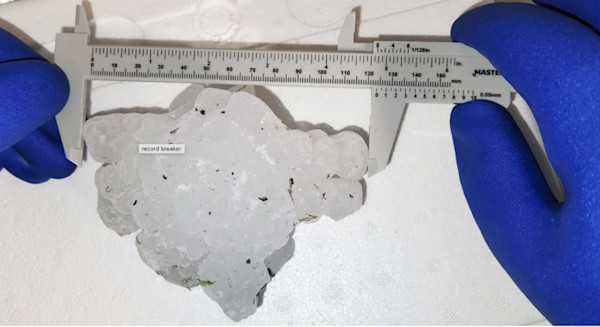 Canada's largest recorded hailstone fell in Alberta - The Weather Network