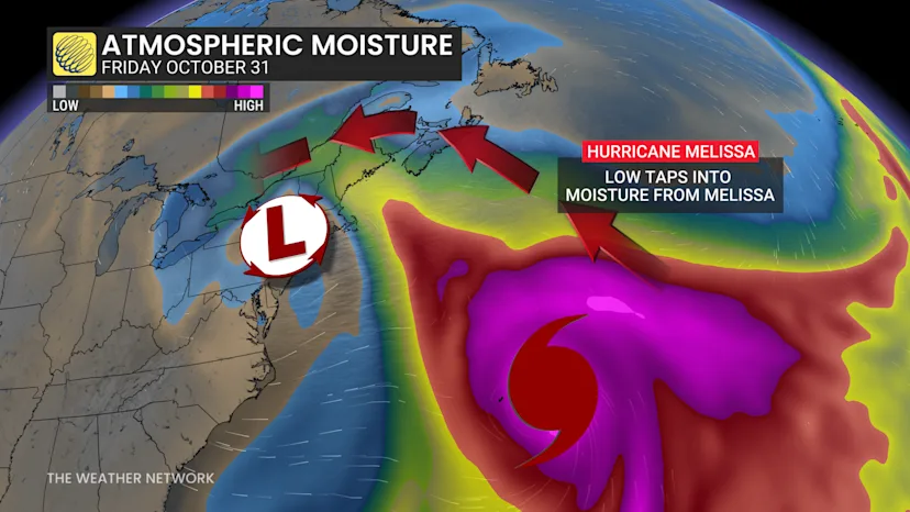 Watching impacts from Hurricane Melissa in Eastern Canada - The Weather ...