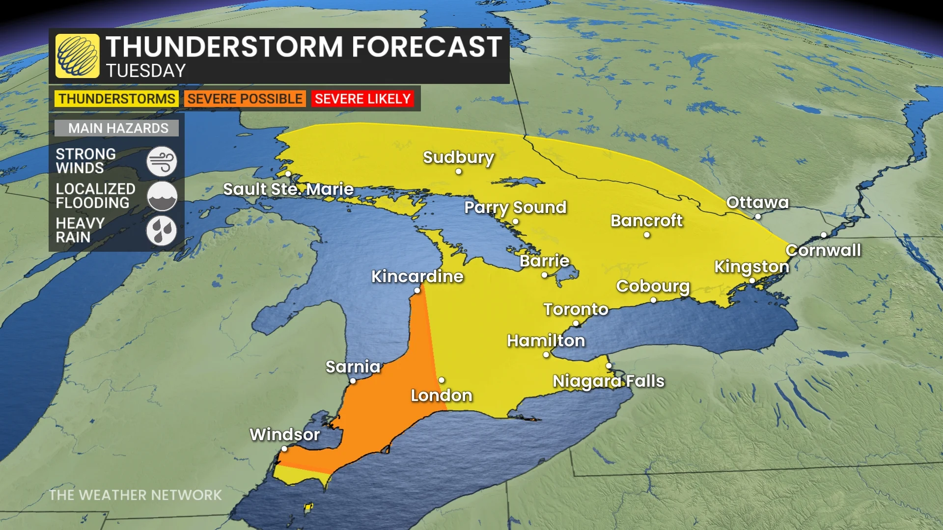 Days of wet weather hit Ontario, risk of severe thunderstorms - The ...