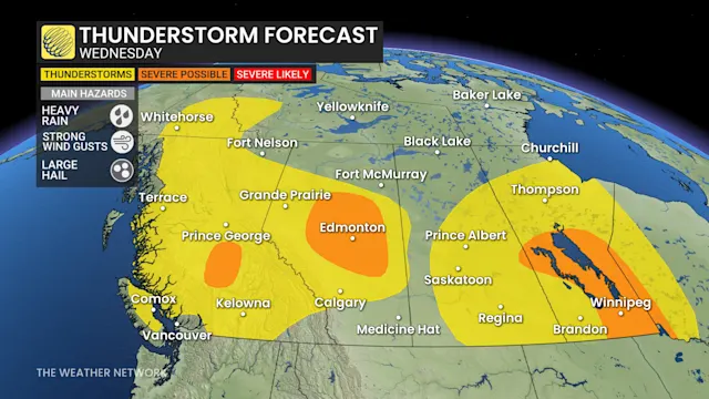 Multiple systems fuel consecutive days of Prairies' severe storm risk ...